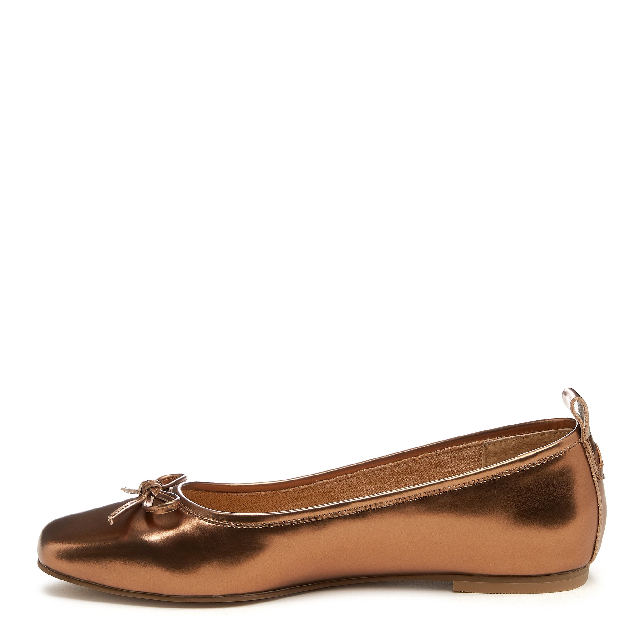 Women's Frankie Cognac Metallic Ballet Flats by Kelsi Dagger BK®